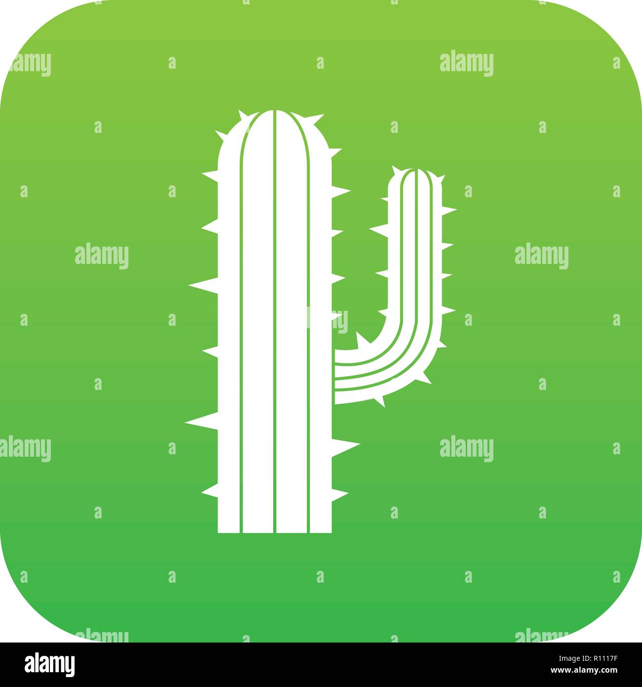 Mexican cactus icon digital green Stock Vector Image & Art - Alamy