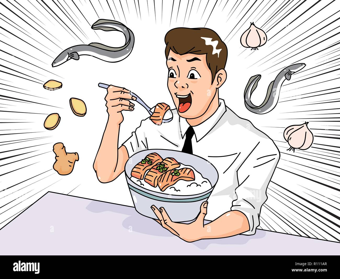 Chewing Food Cartoon