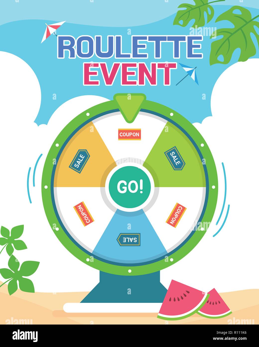 Watermelon Leaves Stock Vector Images - Alamy