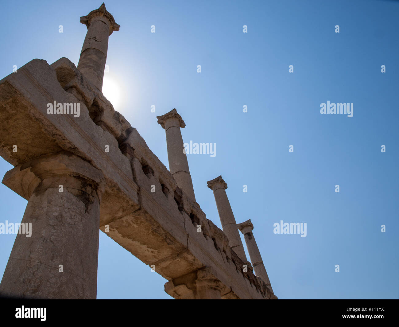 Ancient city of Pompeii, Italy. Roman town destroyed by Vesuvius ...
