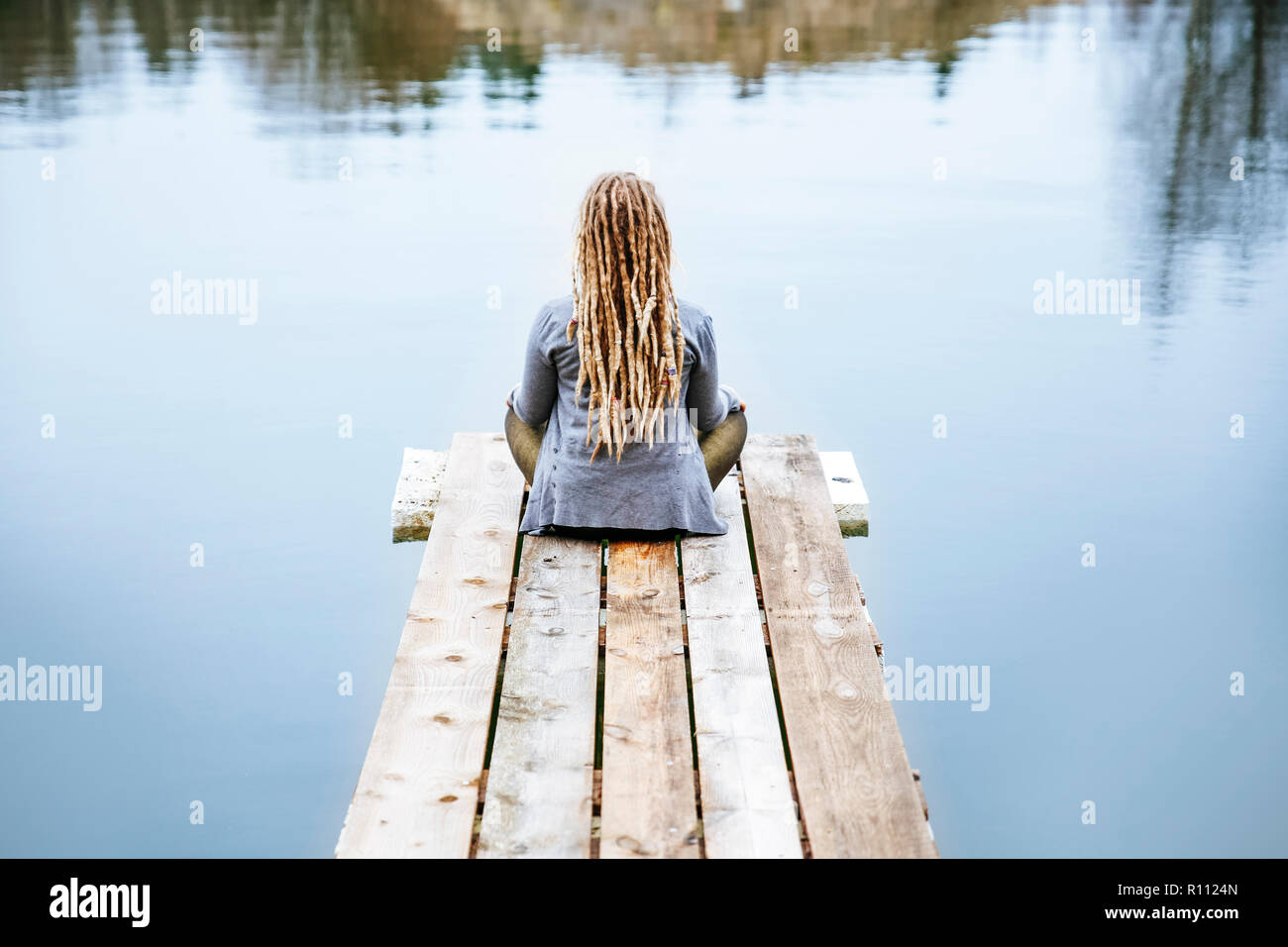 Calming woman hi-res stock photography and images - Alamy