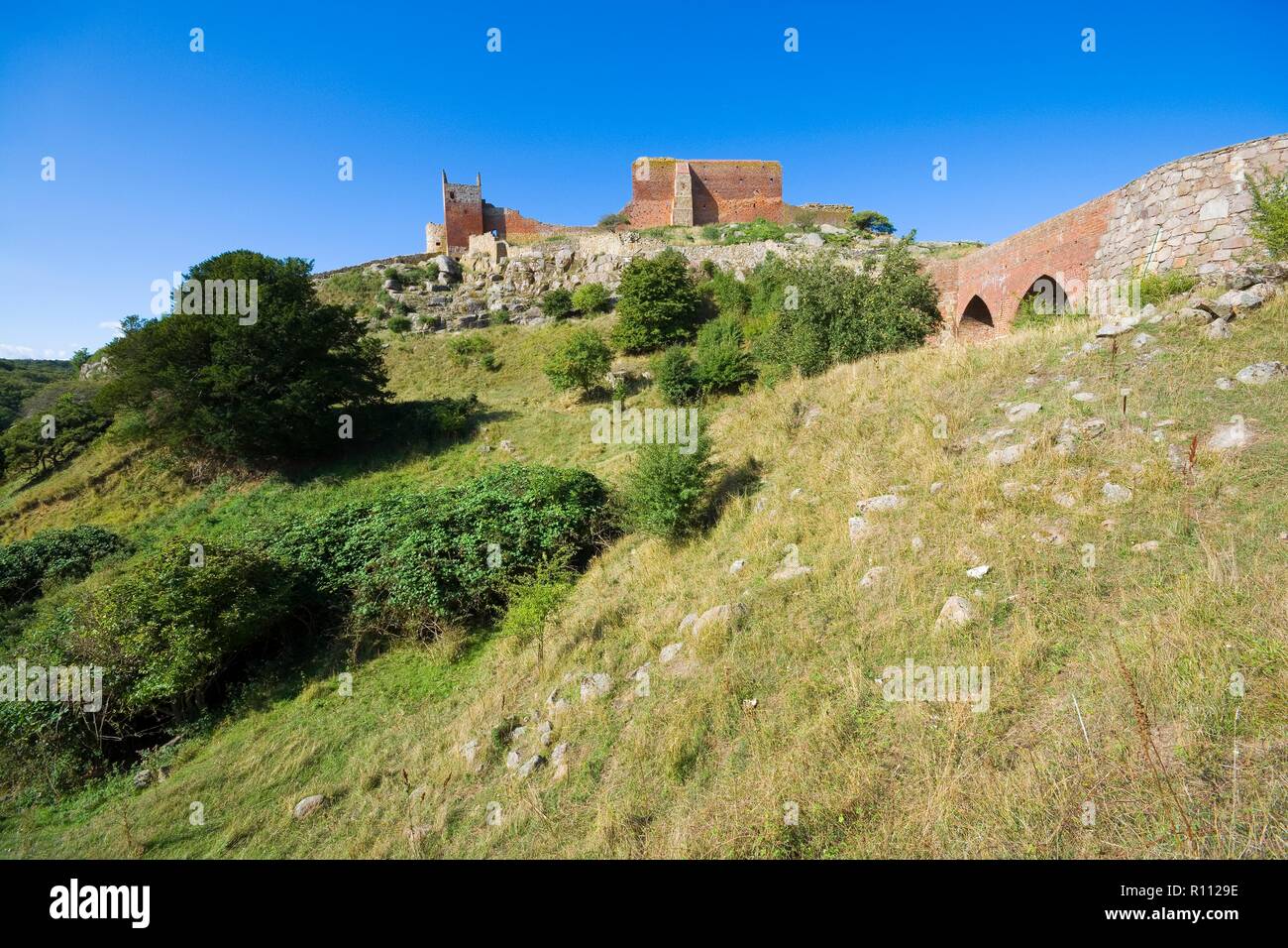 Hammershus castle - the biggest Northern Europe castle ruins situated ...