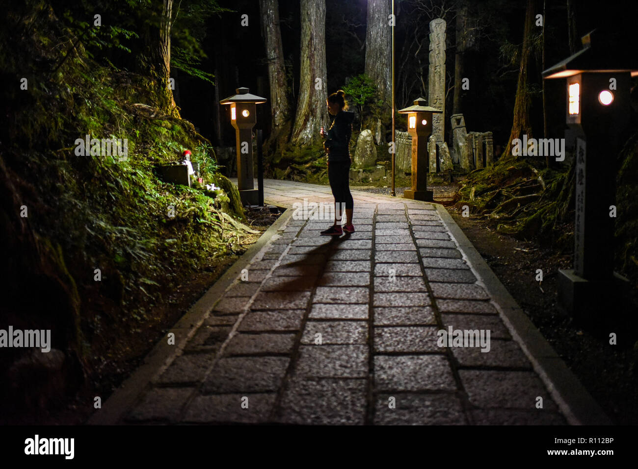 Koyasan okunoin night hi-res stock photography and images - Alamy