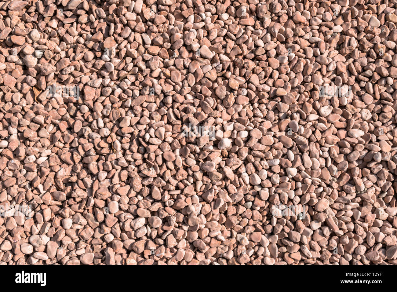 Closeup of little red pebbles. It can be used for texture and ...