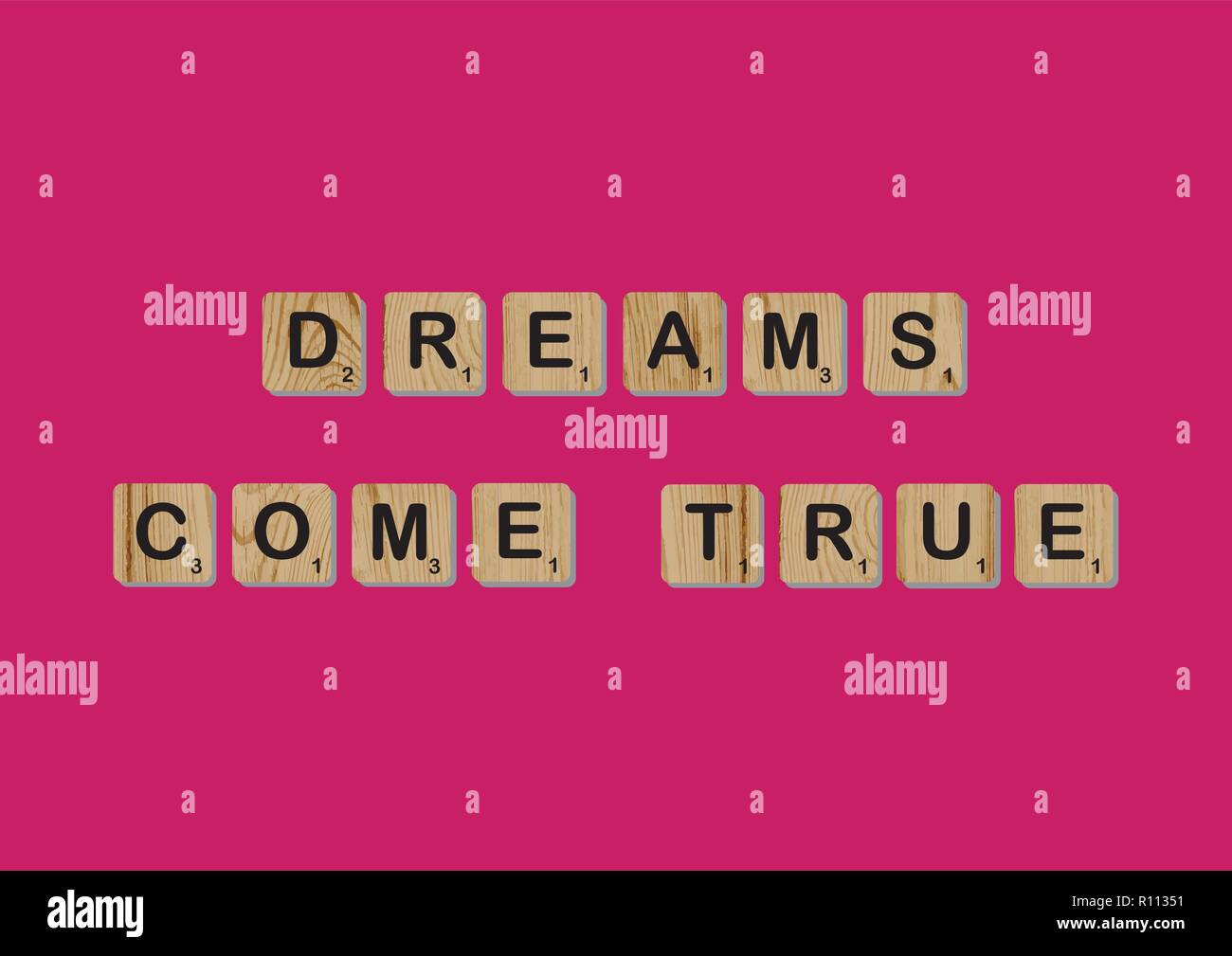 Scrabble tiles spells out Motivational quote Scrabble Blocks Letters ...