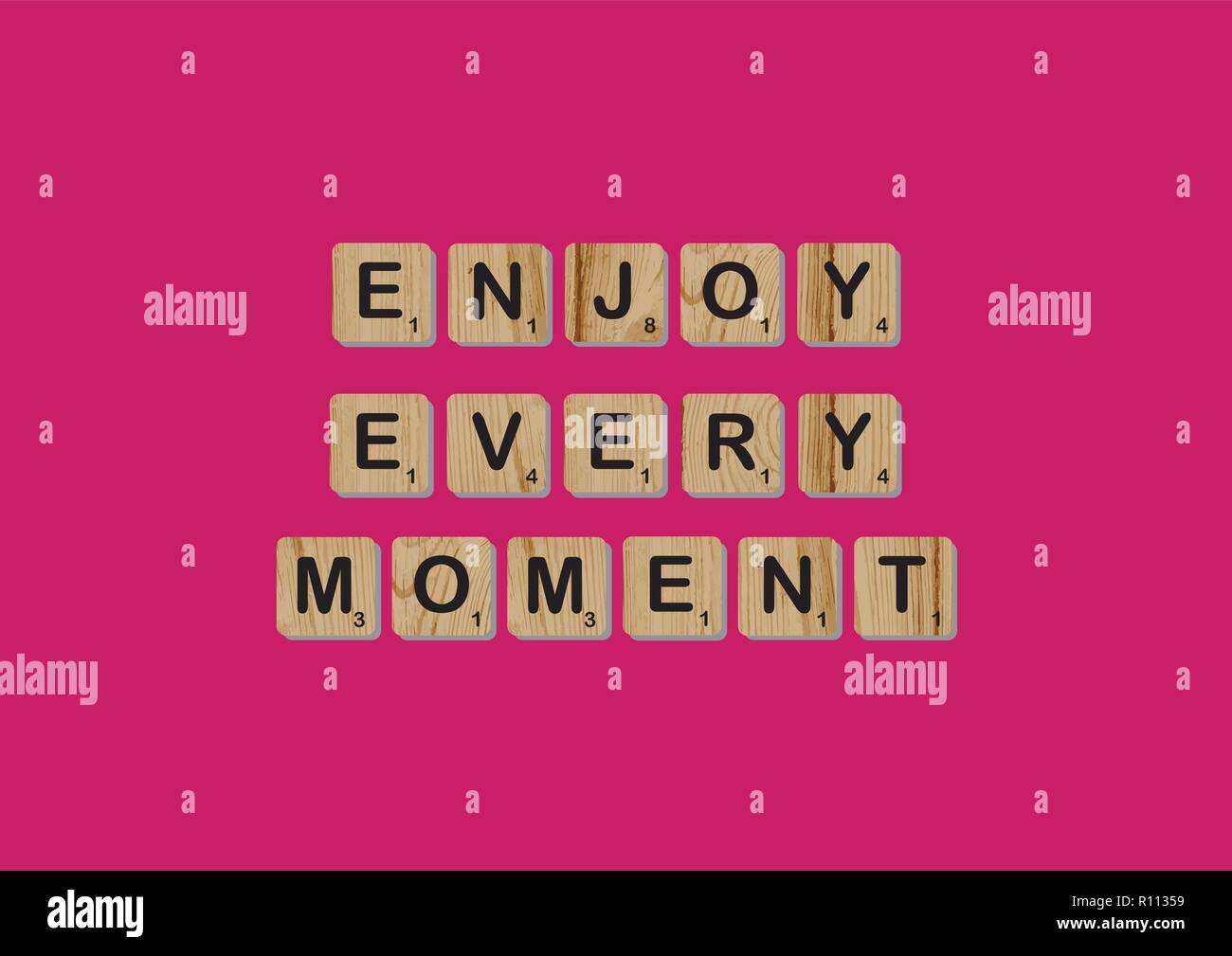 Scrabble tiles spells out Motivational quote Scrabble Blocks Letters ...