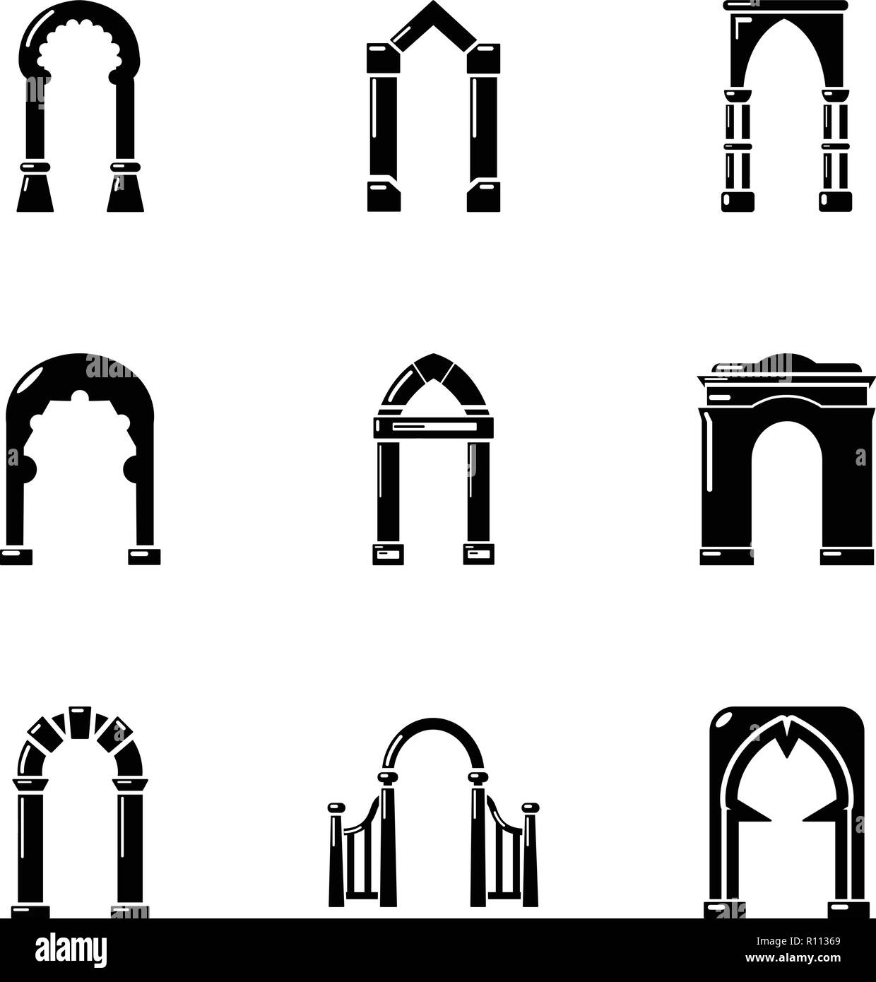 High vault icons set, simple style Stock Vector Image & Art - Alamy