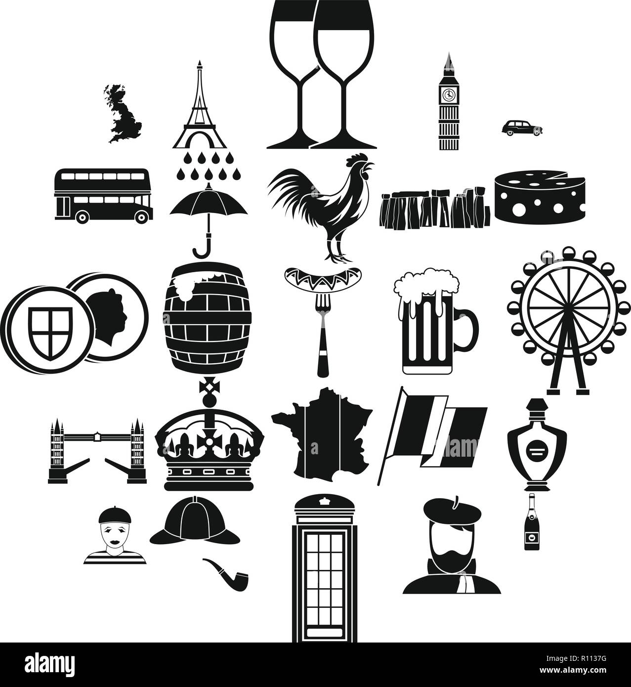 South west of england map Stock Vector Images - Alamy