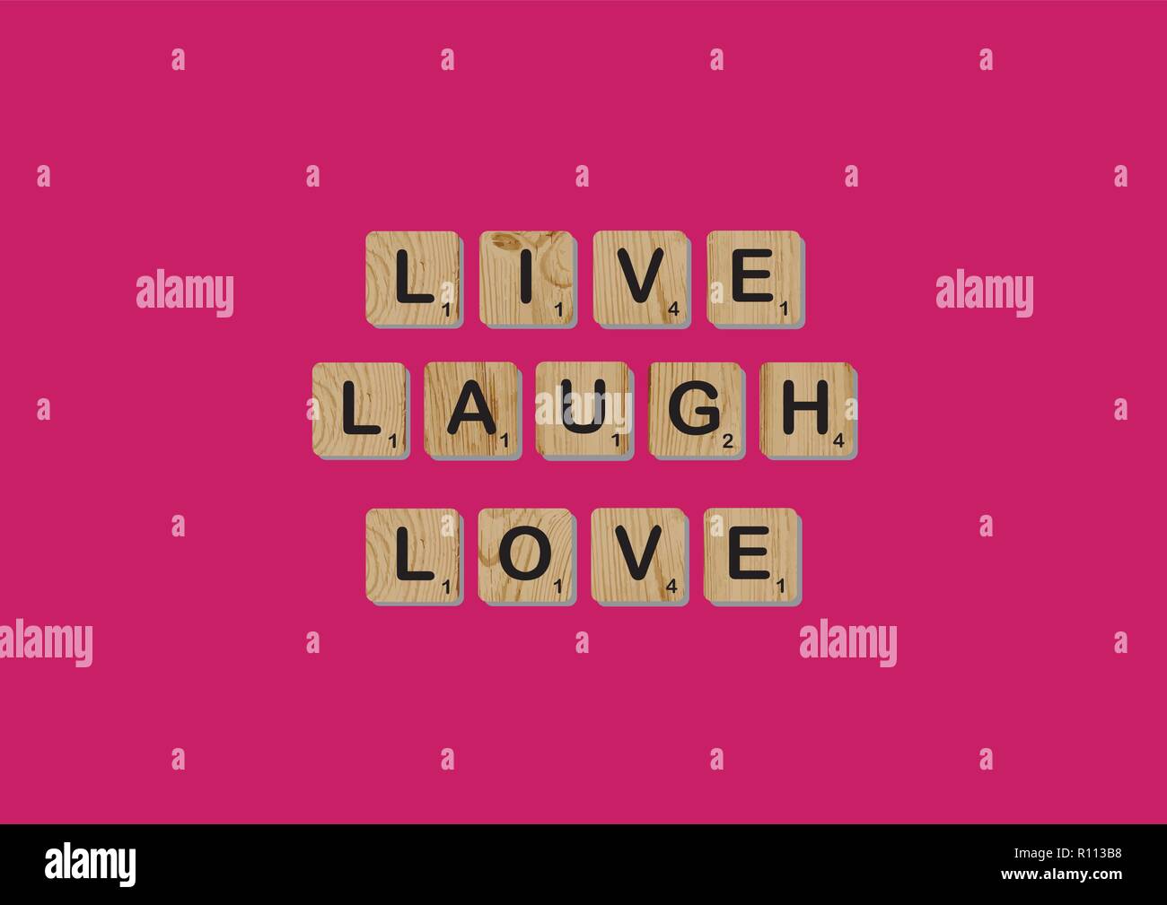 Scrabble tiles spells out Motivational quote Scrabble Blocks Letters ...