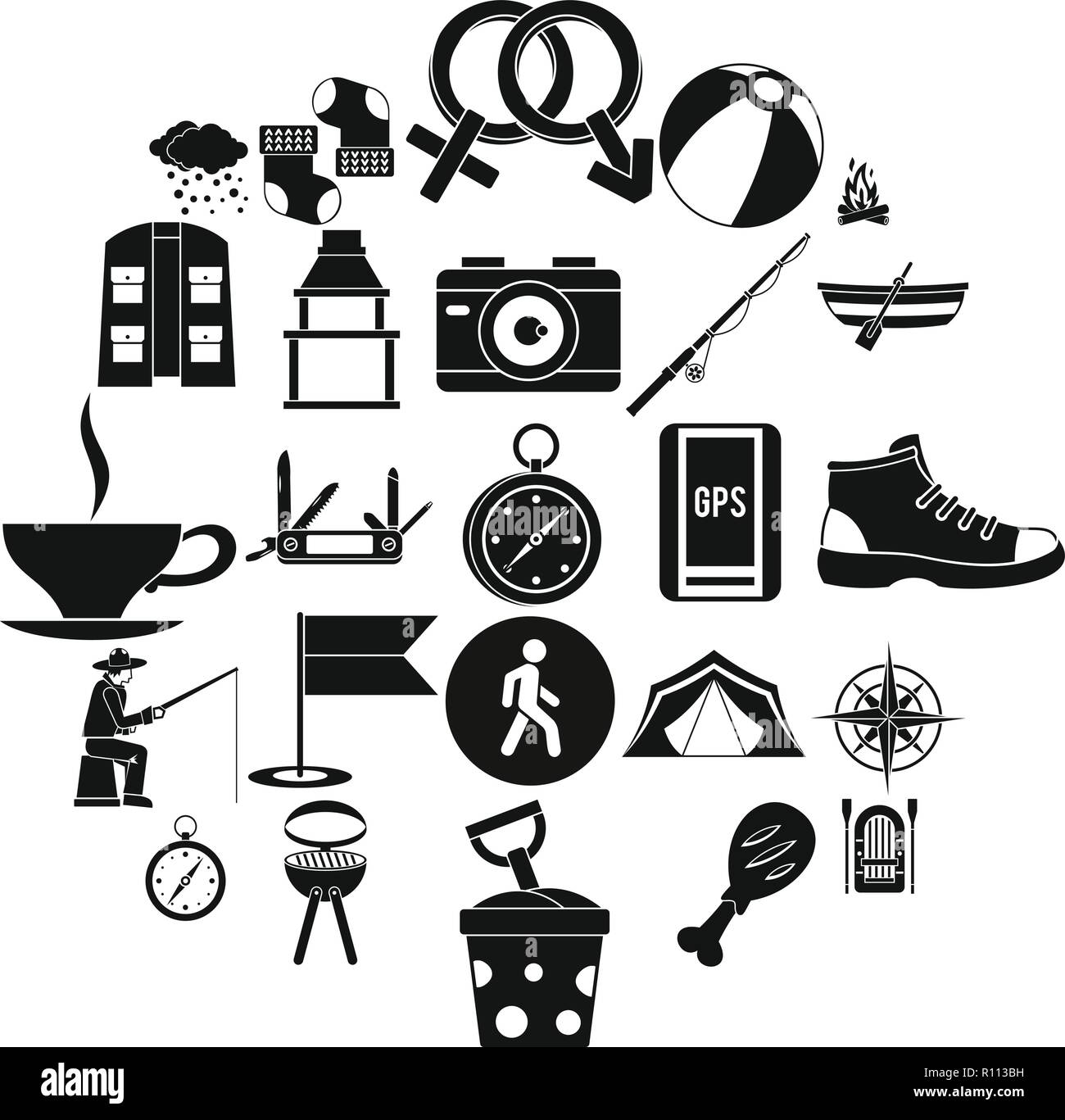 Father icons set, simple style Stock Vector Image & Art - Alamy