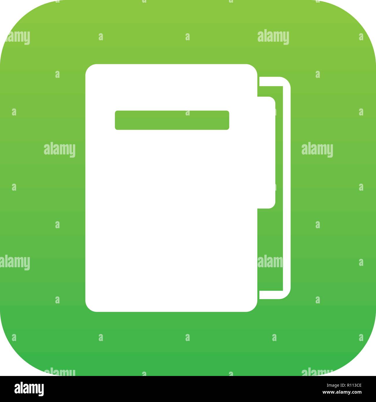File folder icon digital green Stock Vector Image & Art - Alamy