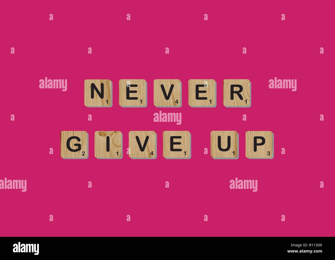 Scrabble tiles spells out Motivational quote Scrabble Blocks Letters ...