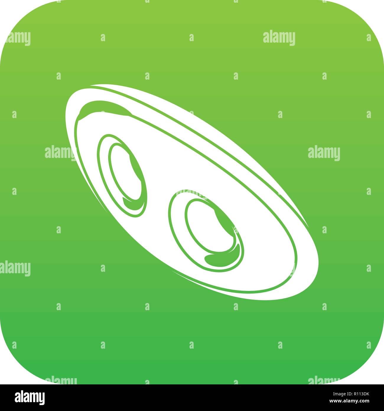 Oval clothes button icon green vector Stock Vector Image & Art - Alamy