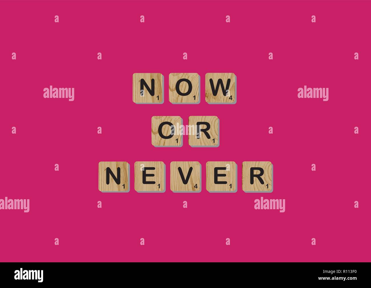 Scrabble tiles spells out Motivational quote Scrabble Blocks Letters ...