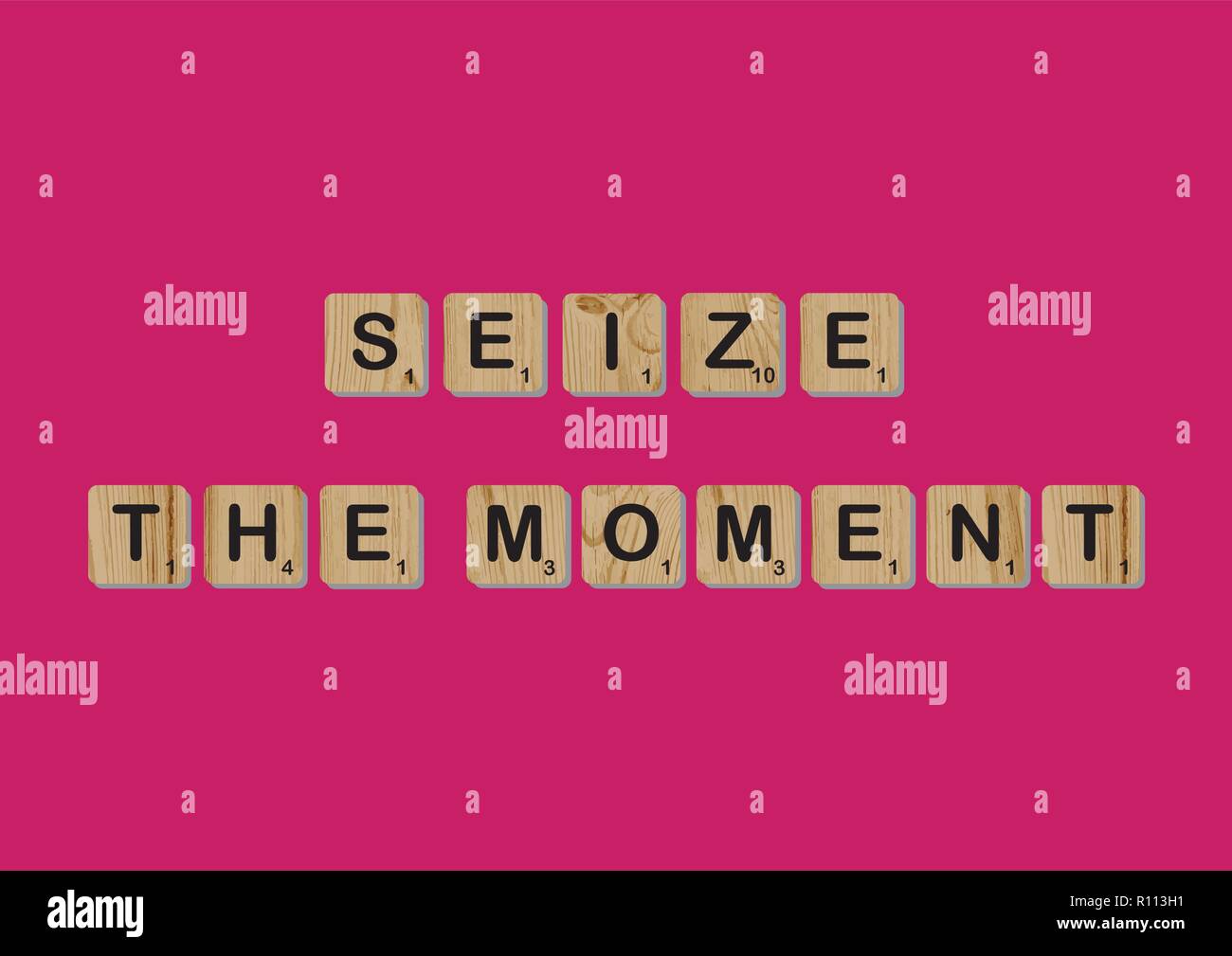 Scrabble tiles spells out Motivational quote Scrabble Blocks Letters ...