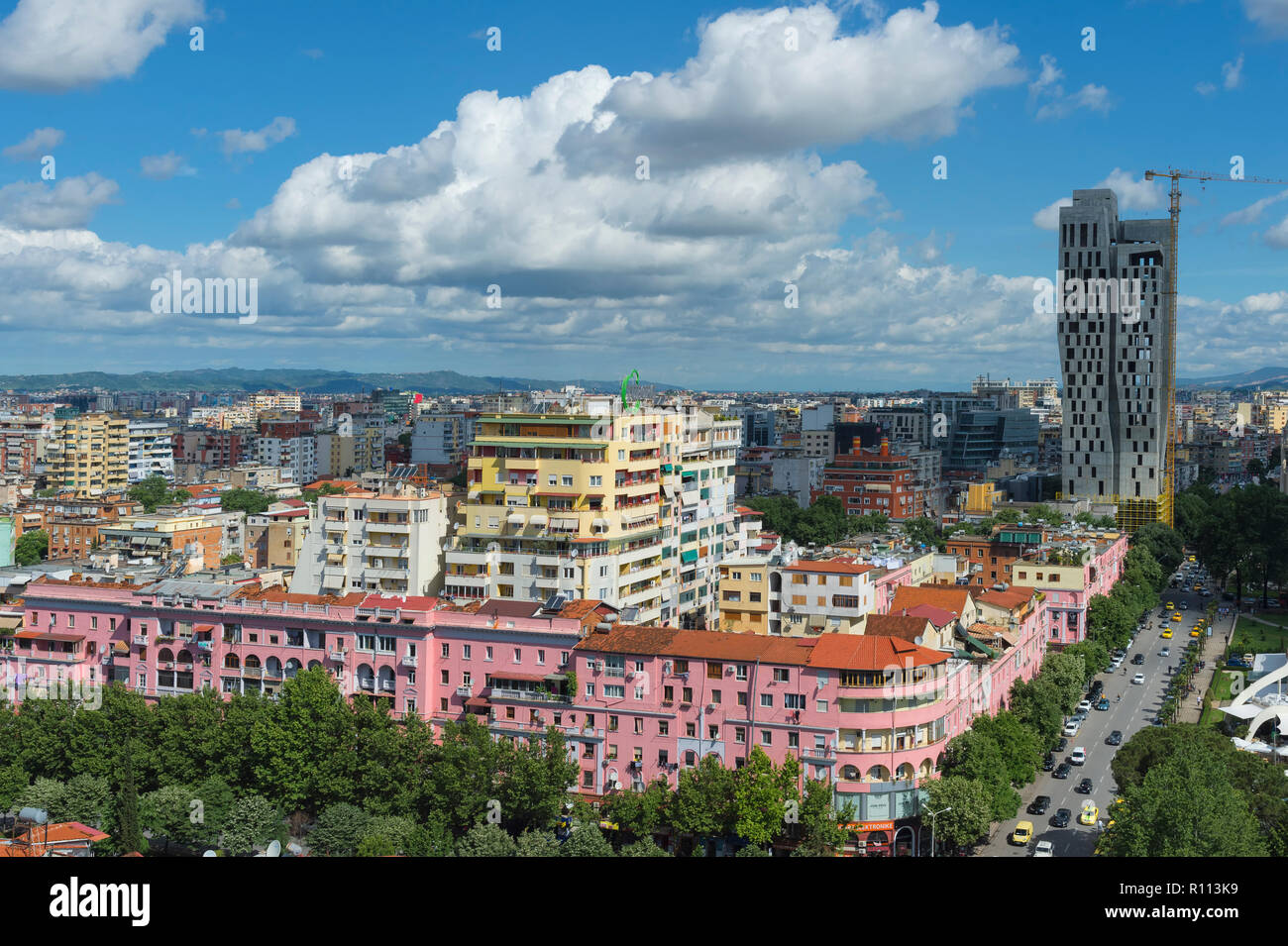 Aerial view of tirana hi-res stock photography and images - Alamy
