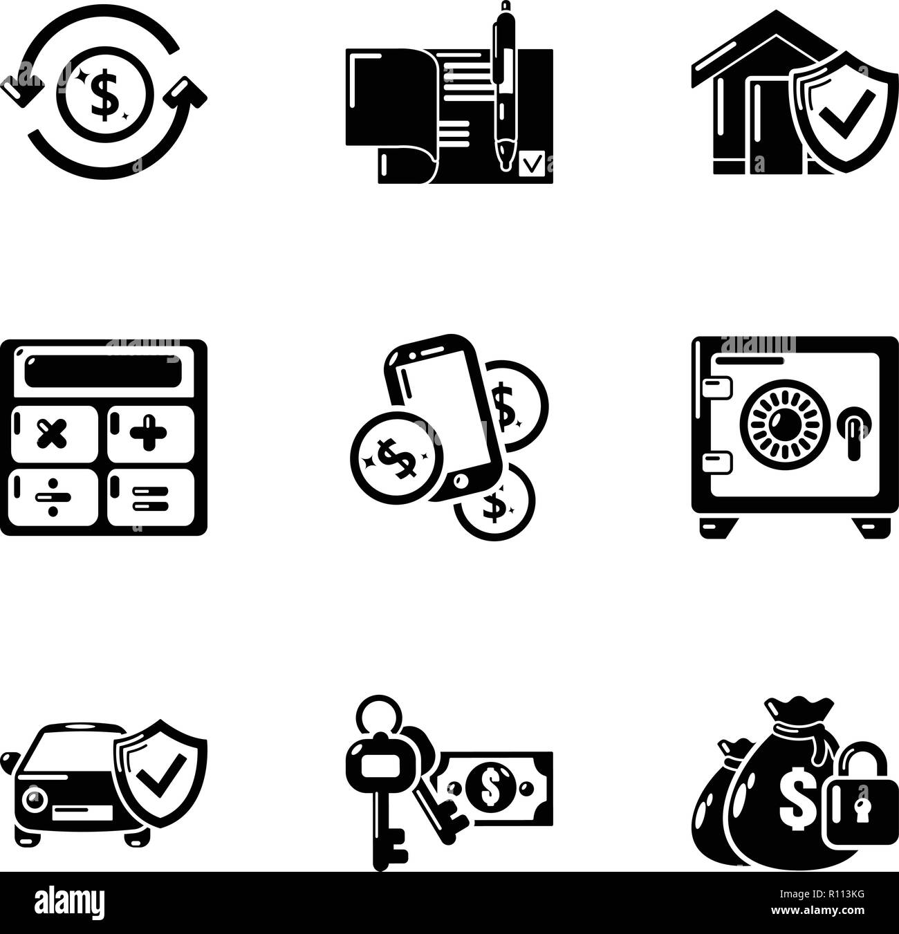 Capital investment icons set, simple style Stock Vector Image & Art - Alamy