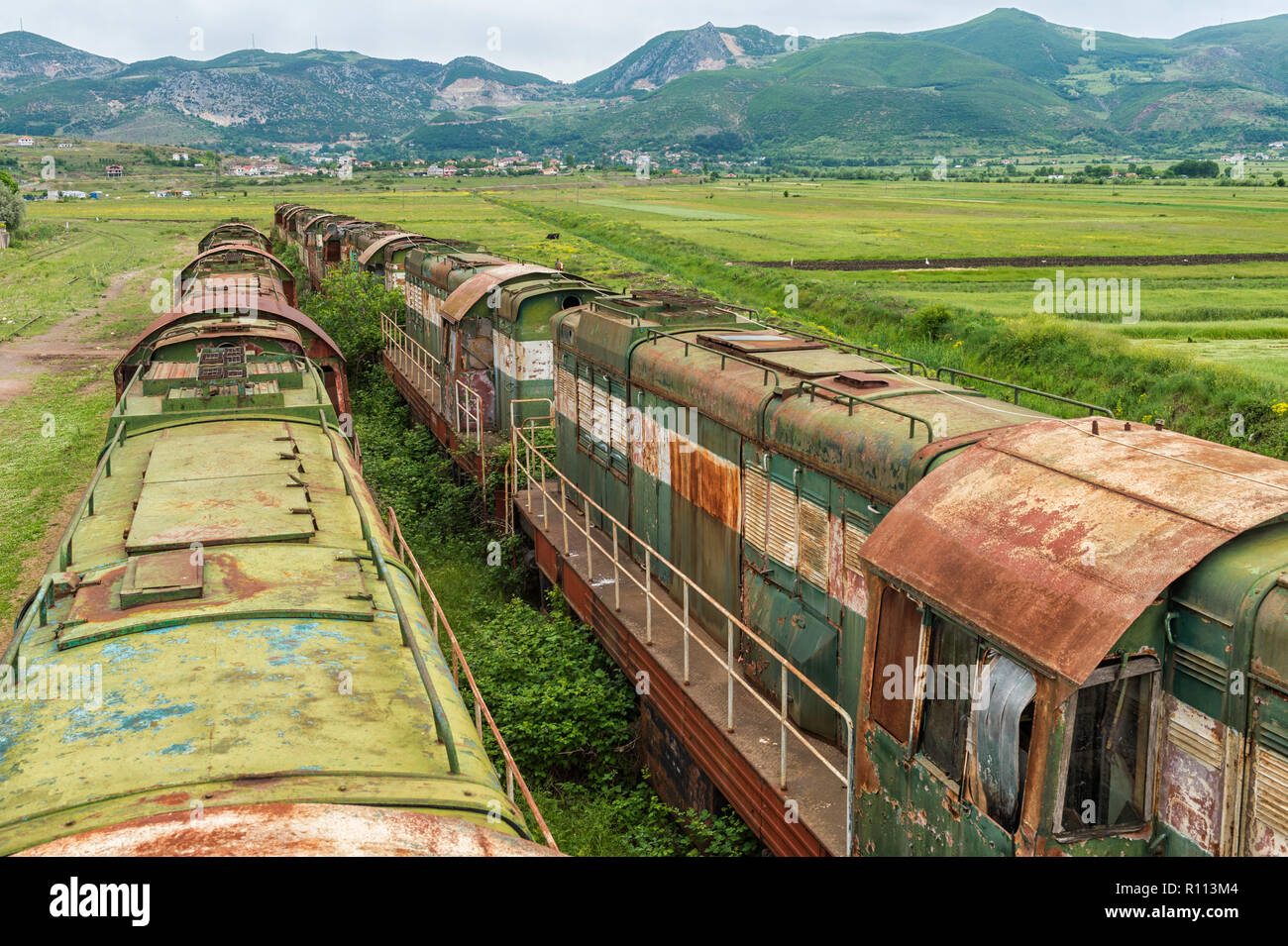 Former railway station, Prrenjas, Albania Stock Photo - Alamy