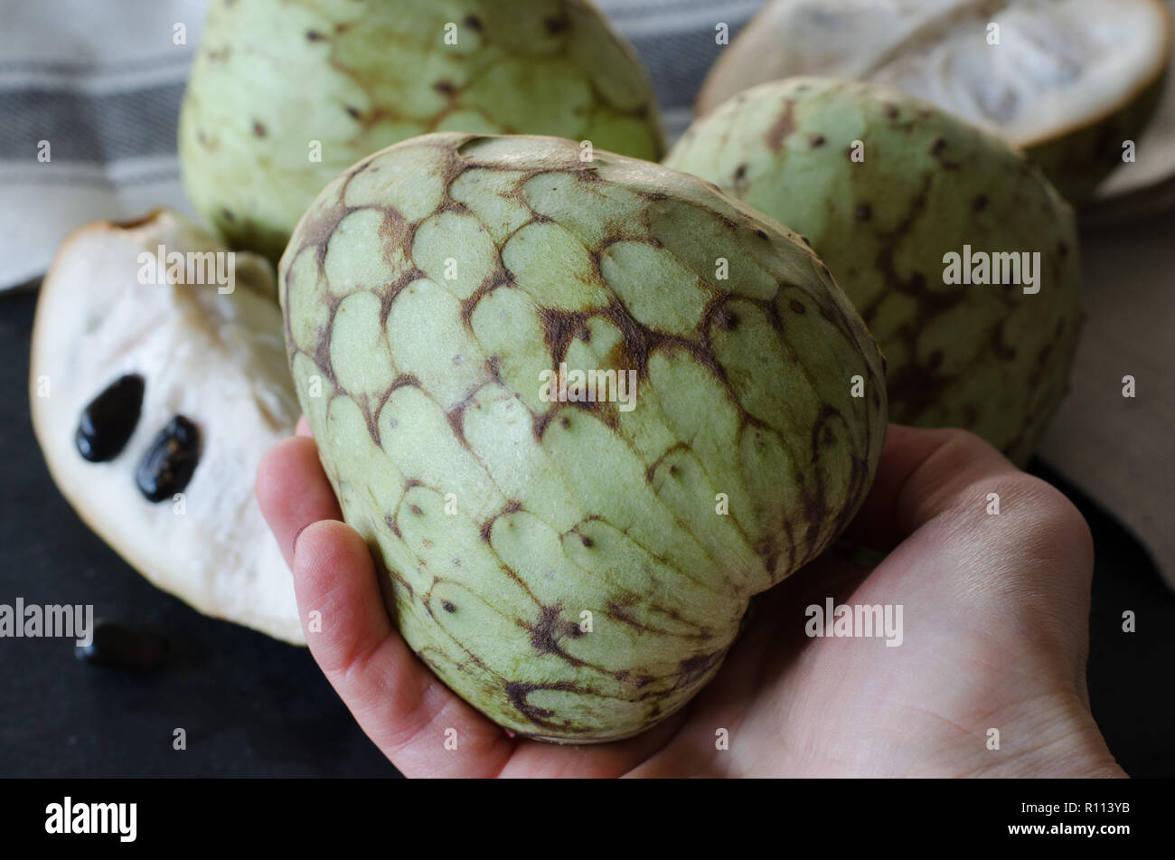 Cherimoyas hi-res stock photography and images - Alamy