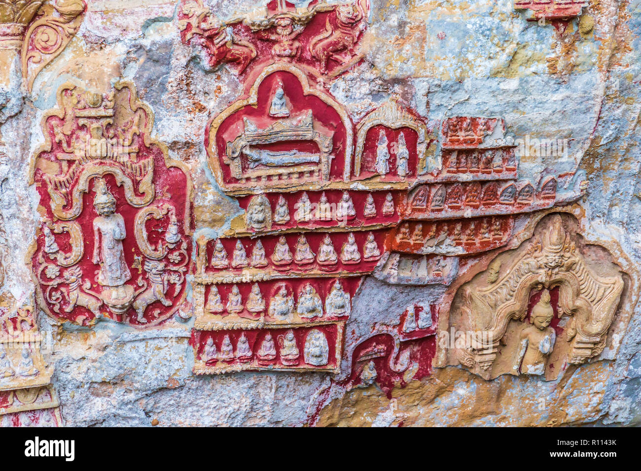 Carvings of buddha hi-res stock photography and images - Alamy