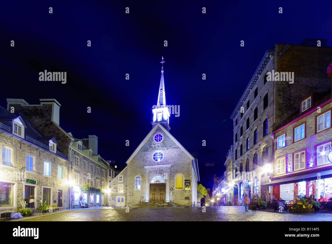Quebec city church hi-res stock photography and images - Alamy