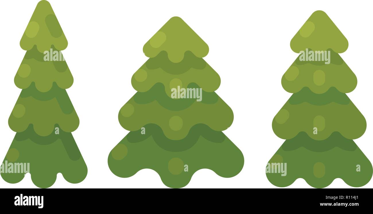 Three trees vector vectors hi-res stock photography and images - Alamy