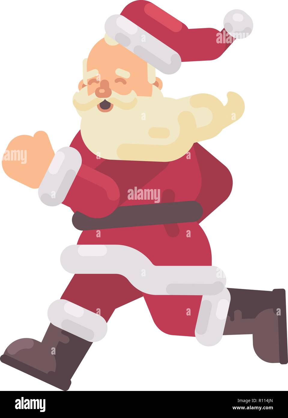 Cute cartoon father christmas Stock Vector Images - Alamy