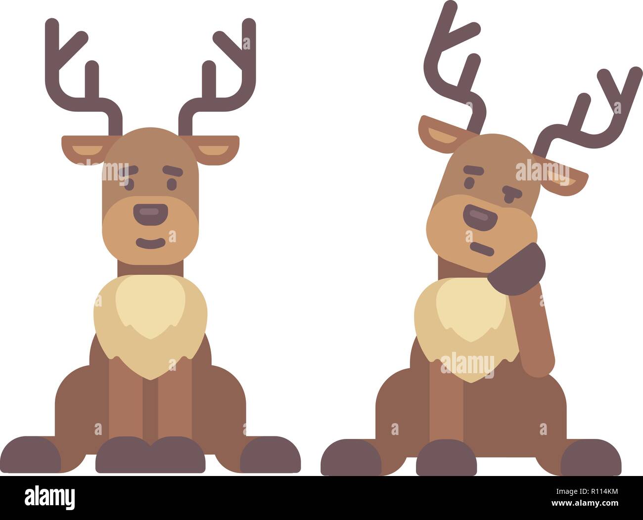 Handsome deer Stock Vector Images - Alamy