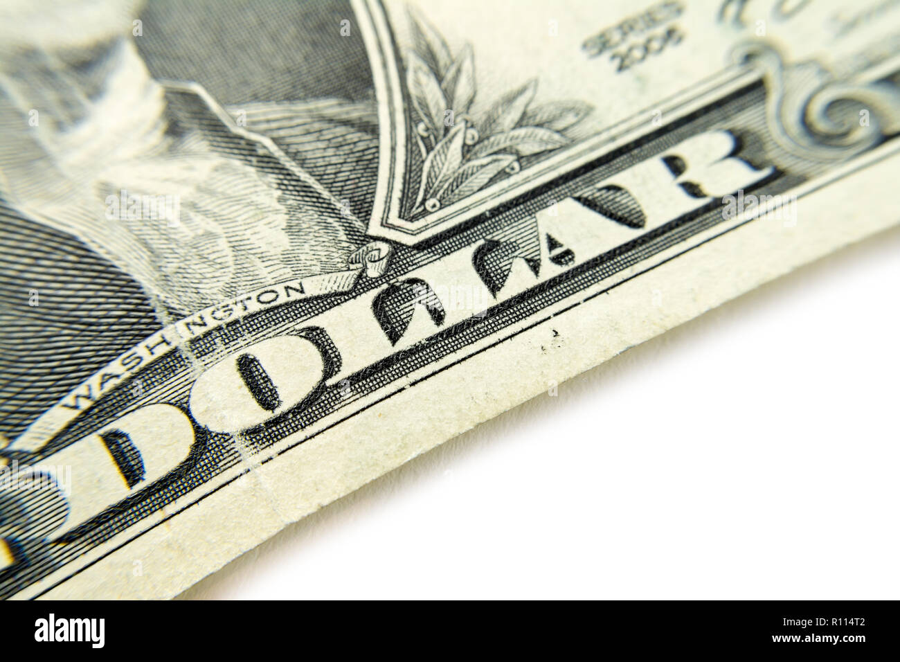 US banknote bill dollar close-up closeup macro Stock Photo - Alamy