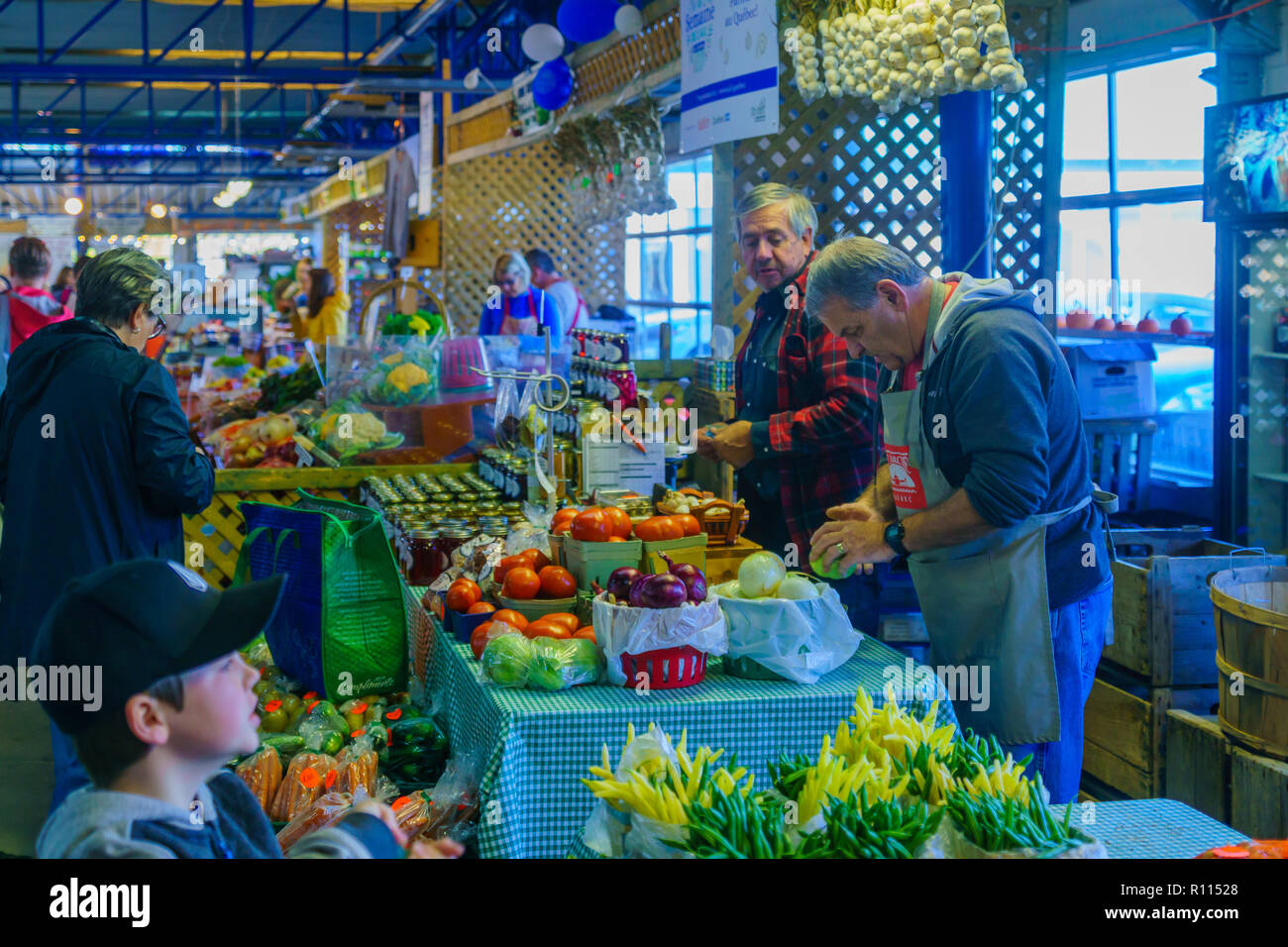 Quebec food market hi-res stock photography and images - Alamy