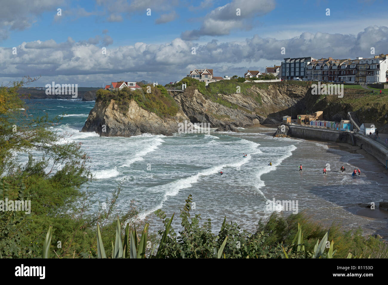 Towan Beach, Newquay, Cornwall, England, Great Britain Stock Photo - Alamy