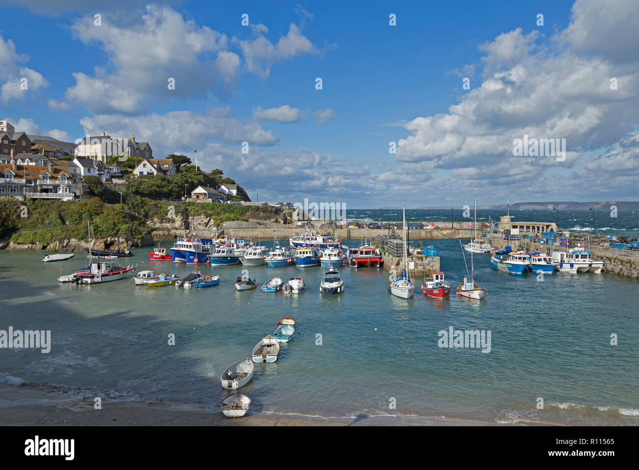harbour, Newquay, Cornwall, England, Great Britain Stock Photo - Alamy