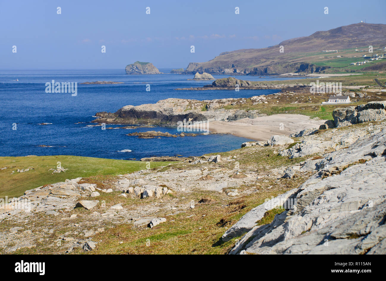 Ireland, County Donegal, Inishowen Peninsula, Malin Head Stock Photo ...
