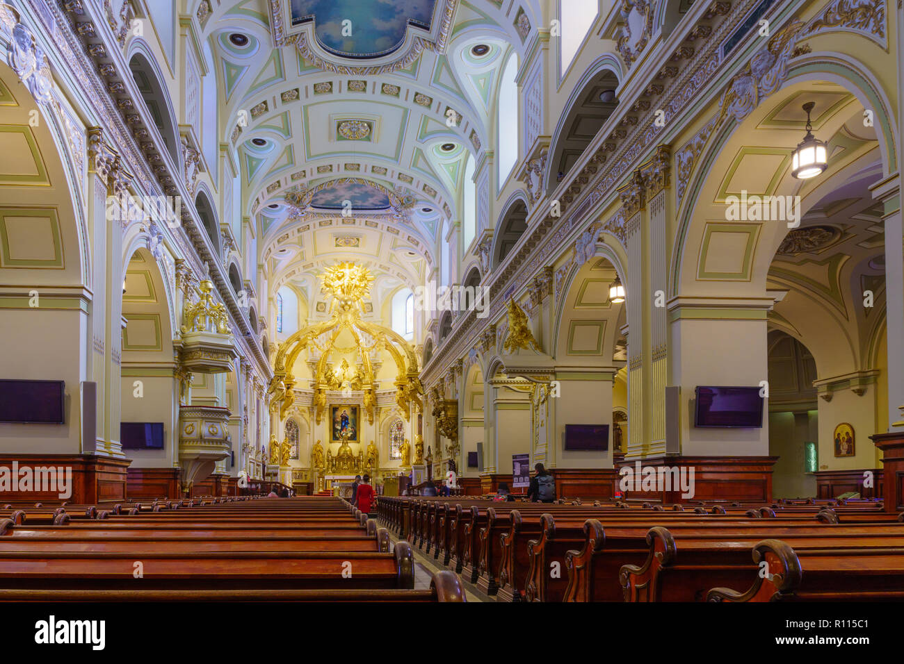 Quebec City, Canada - September 27, 2018: Interior view of the ...