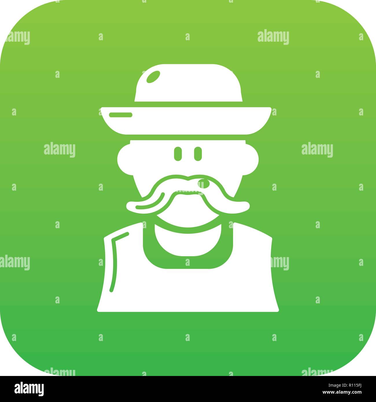 Silhouette man standing on field Stock Vector Images - Alamy