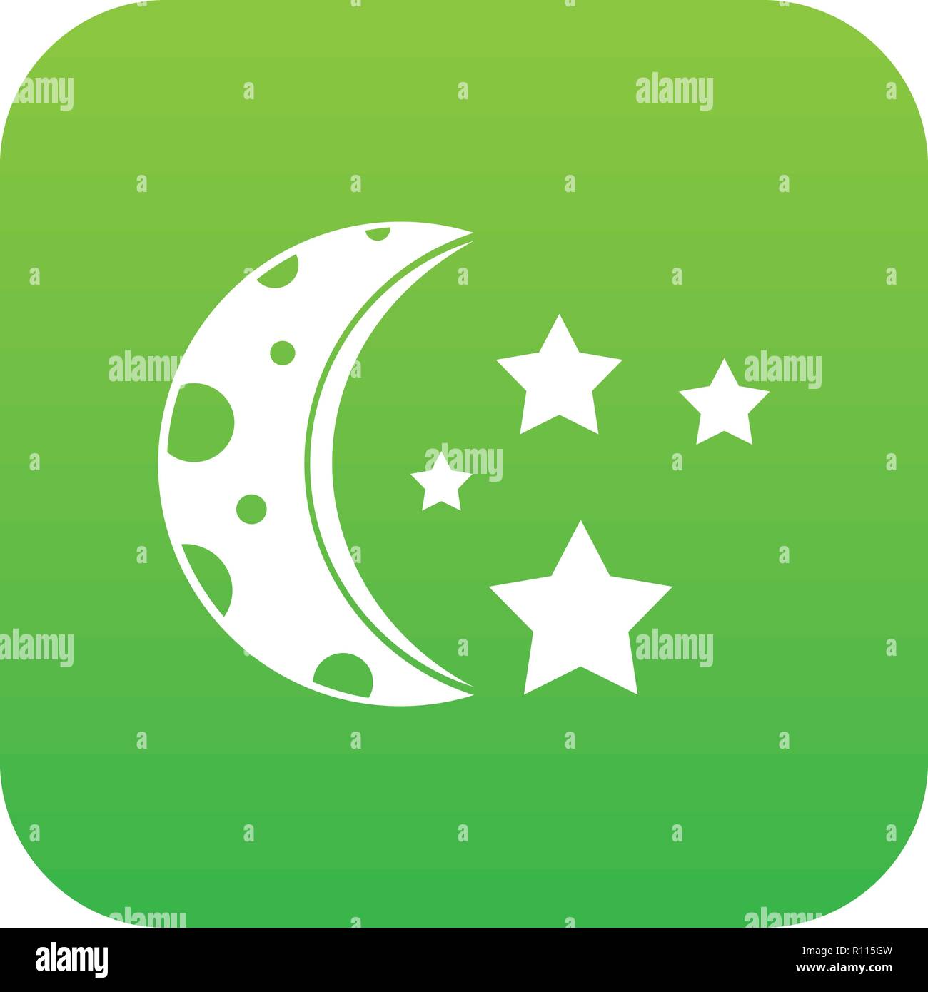 Starry night icon digital hi-res stock photography and images - Alamy