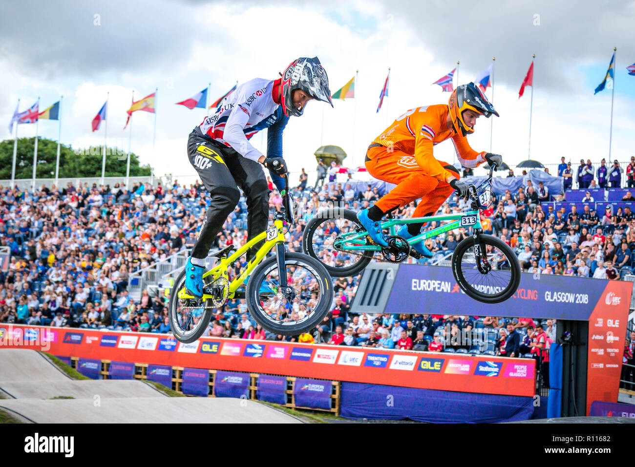 Kye Whyte & Niek KimmannGlasgow2018 European Championships - BMX Racing ...