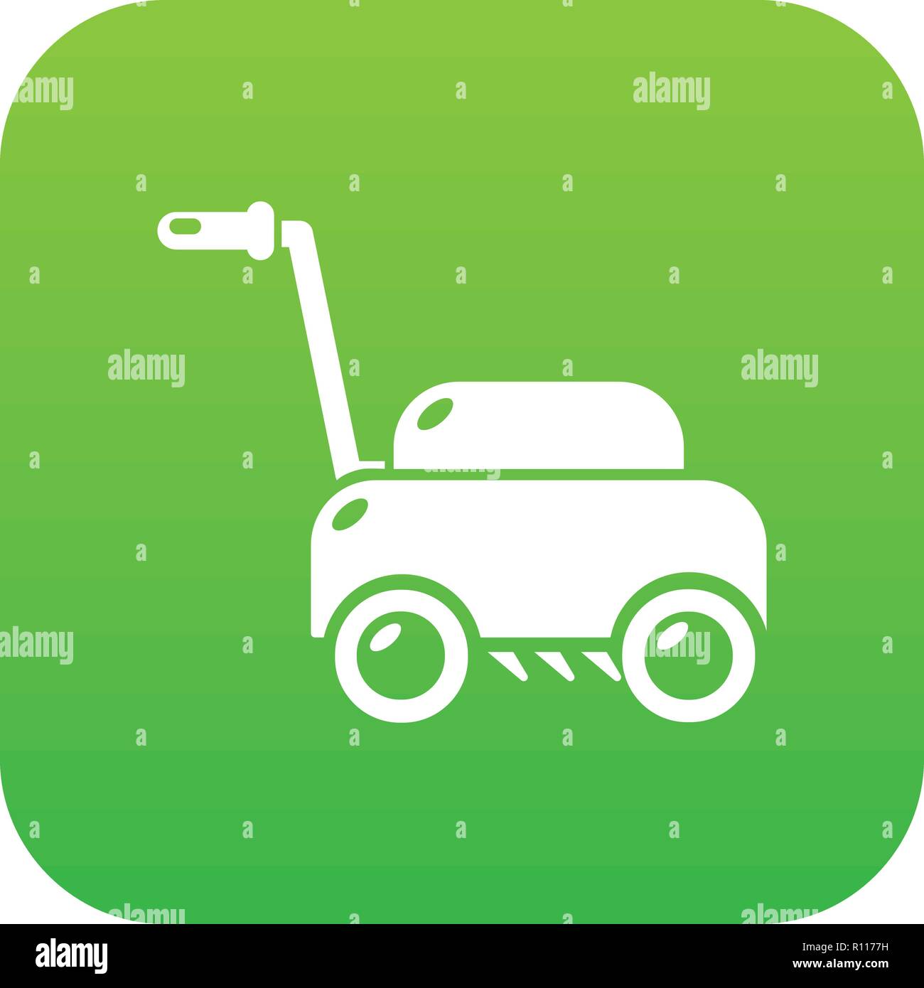 Rotary mower isolated Stock Vector Images - Alamy