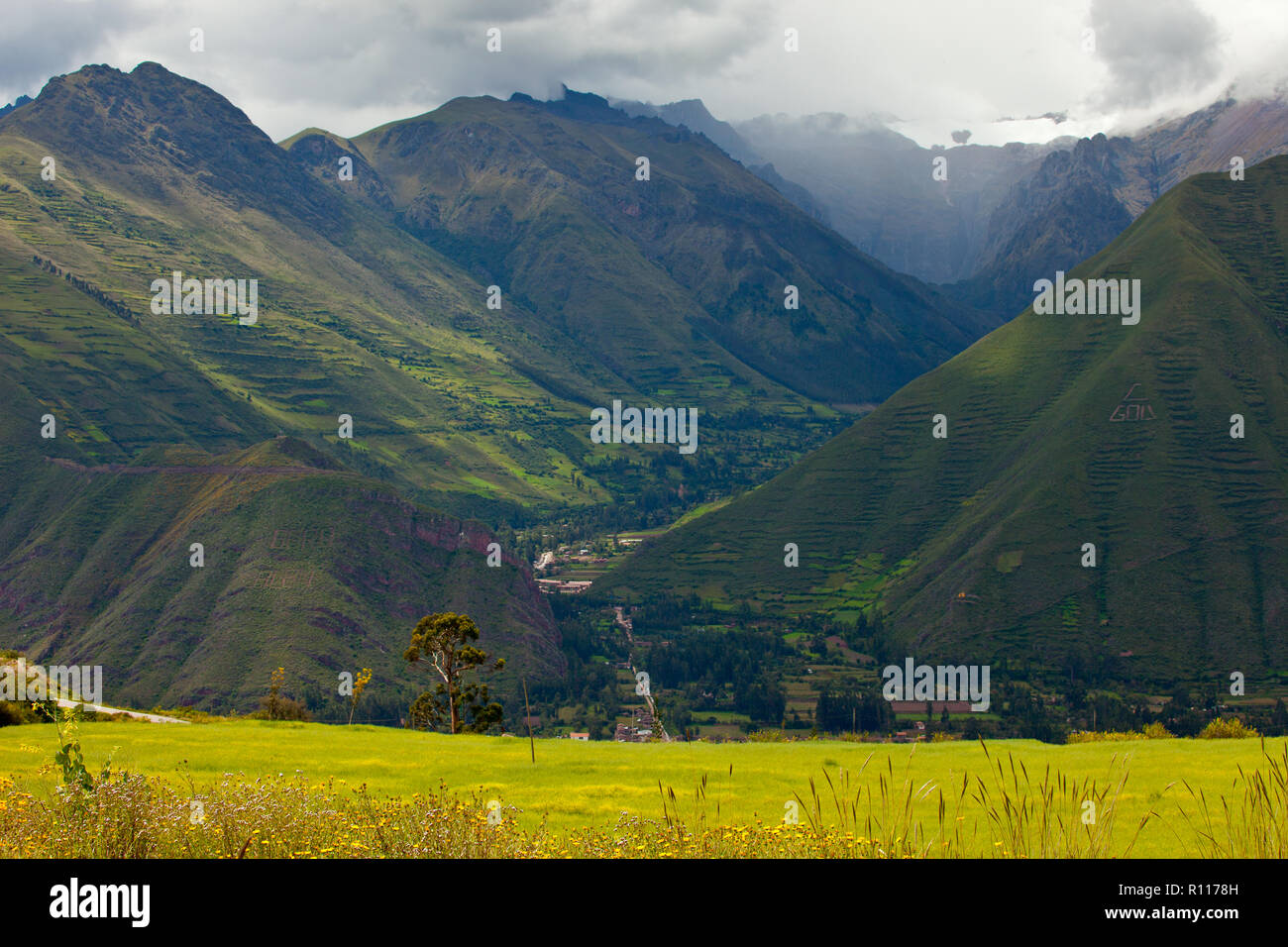 Peru landscapes in Andes Stock Photo - Alamy