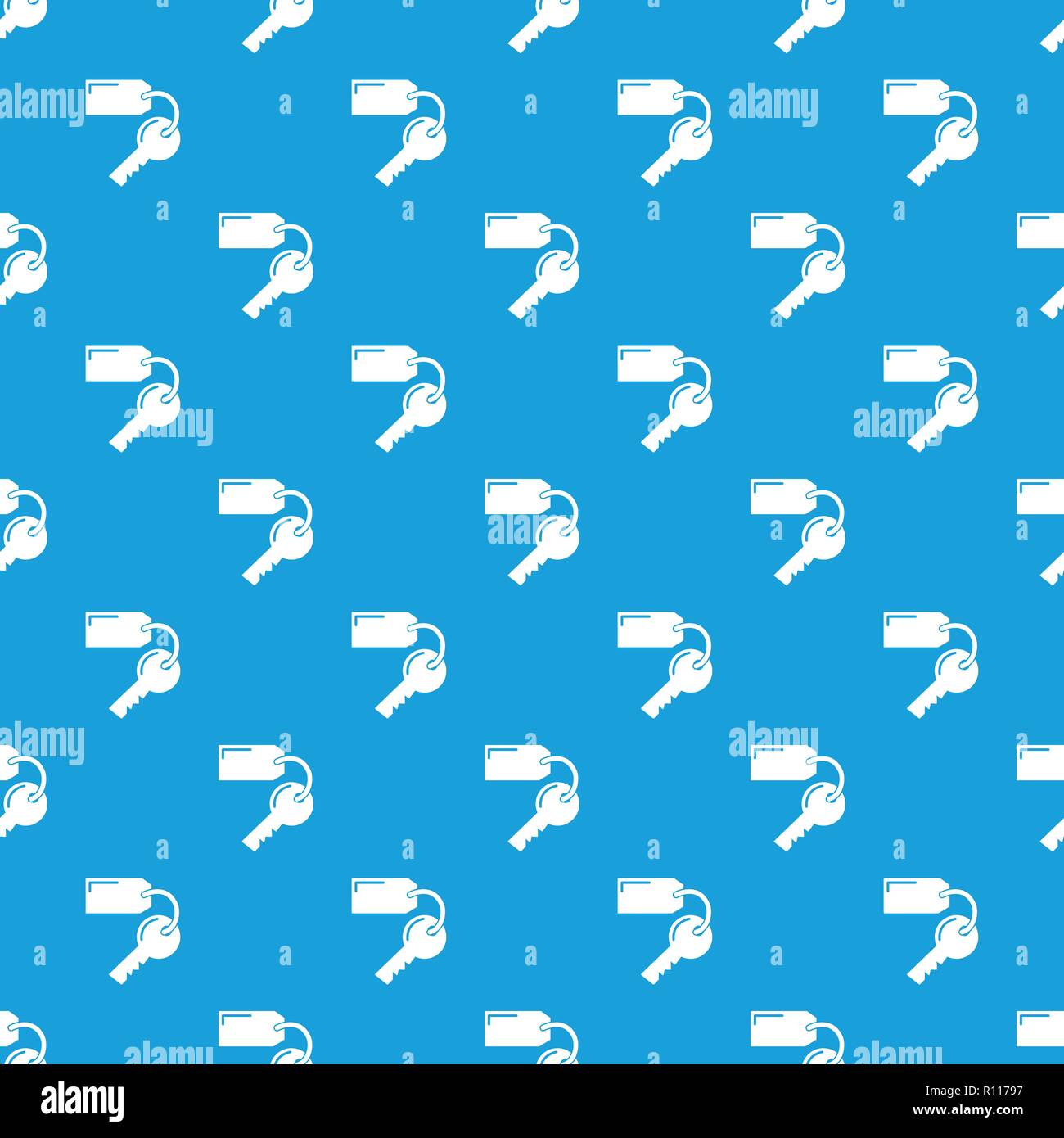 Room key hotel pattern vector seamless blue Stock Vector Image & Art ...