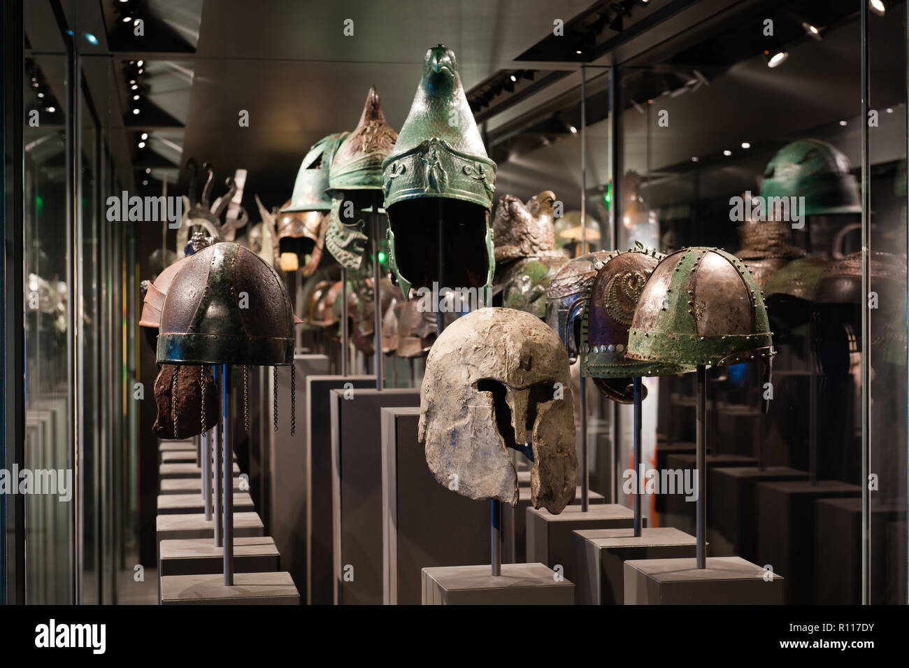 Armor display in Mougins Museum of Classical Art Stock Photo - Alamy