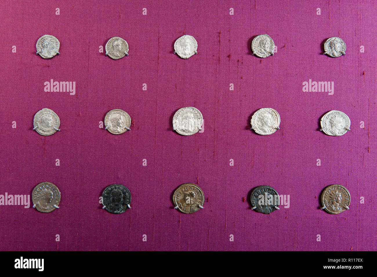 Ancient coin collection Stock Photo - Alamy