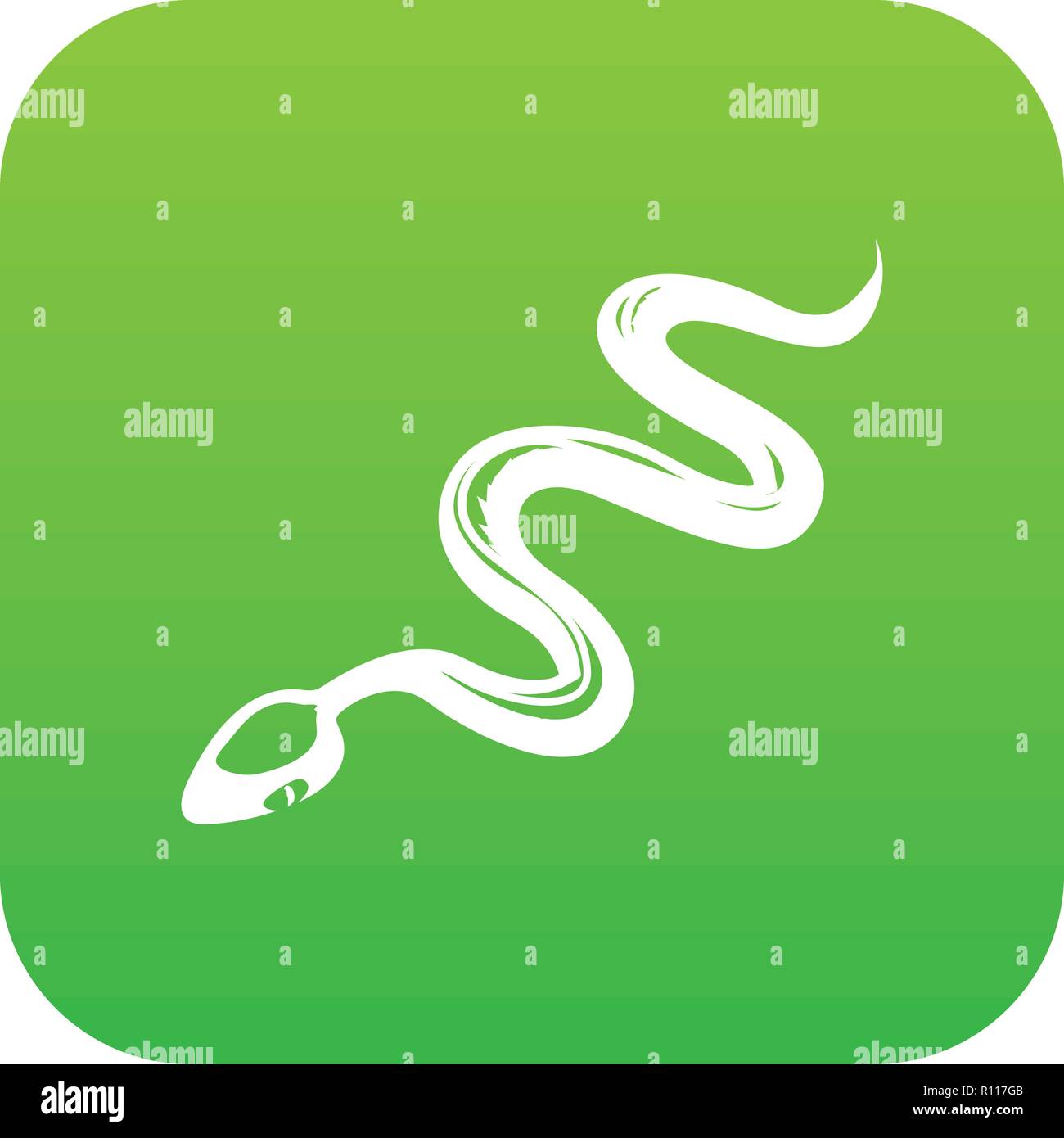 Tropical snake icon green vector Stock Vector Image & Art - Alamy