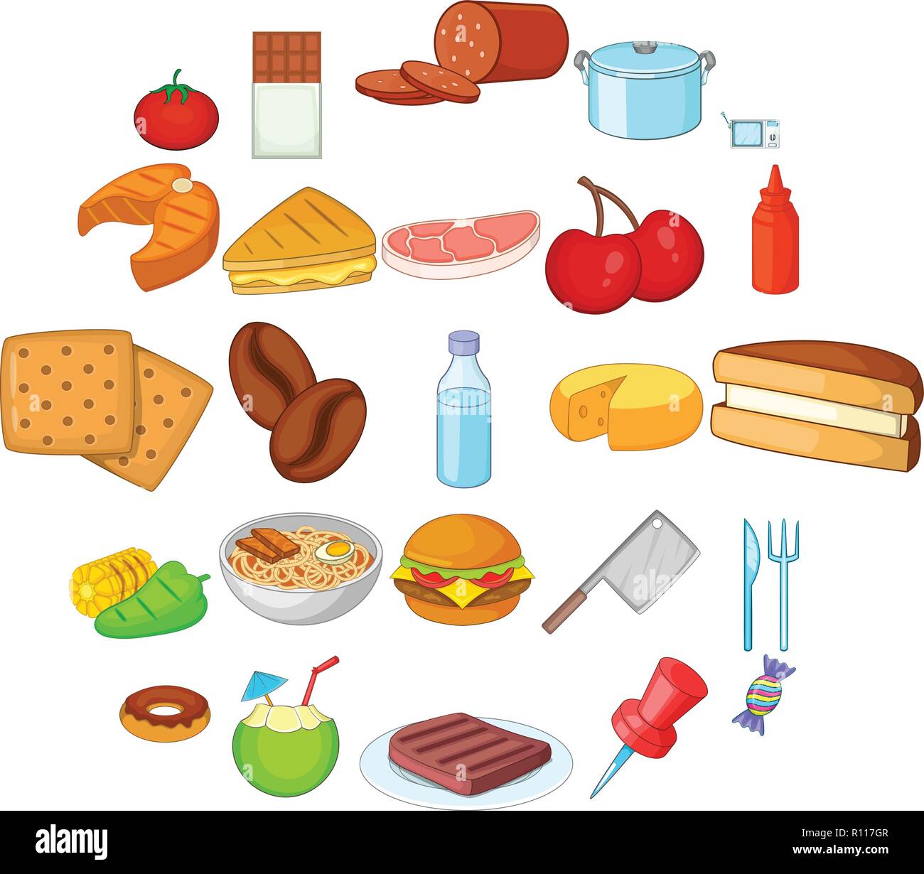 Useful icons set, cartoon style Stock Vector Image & Art - Alamy