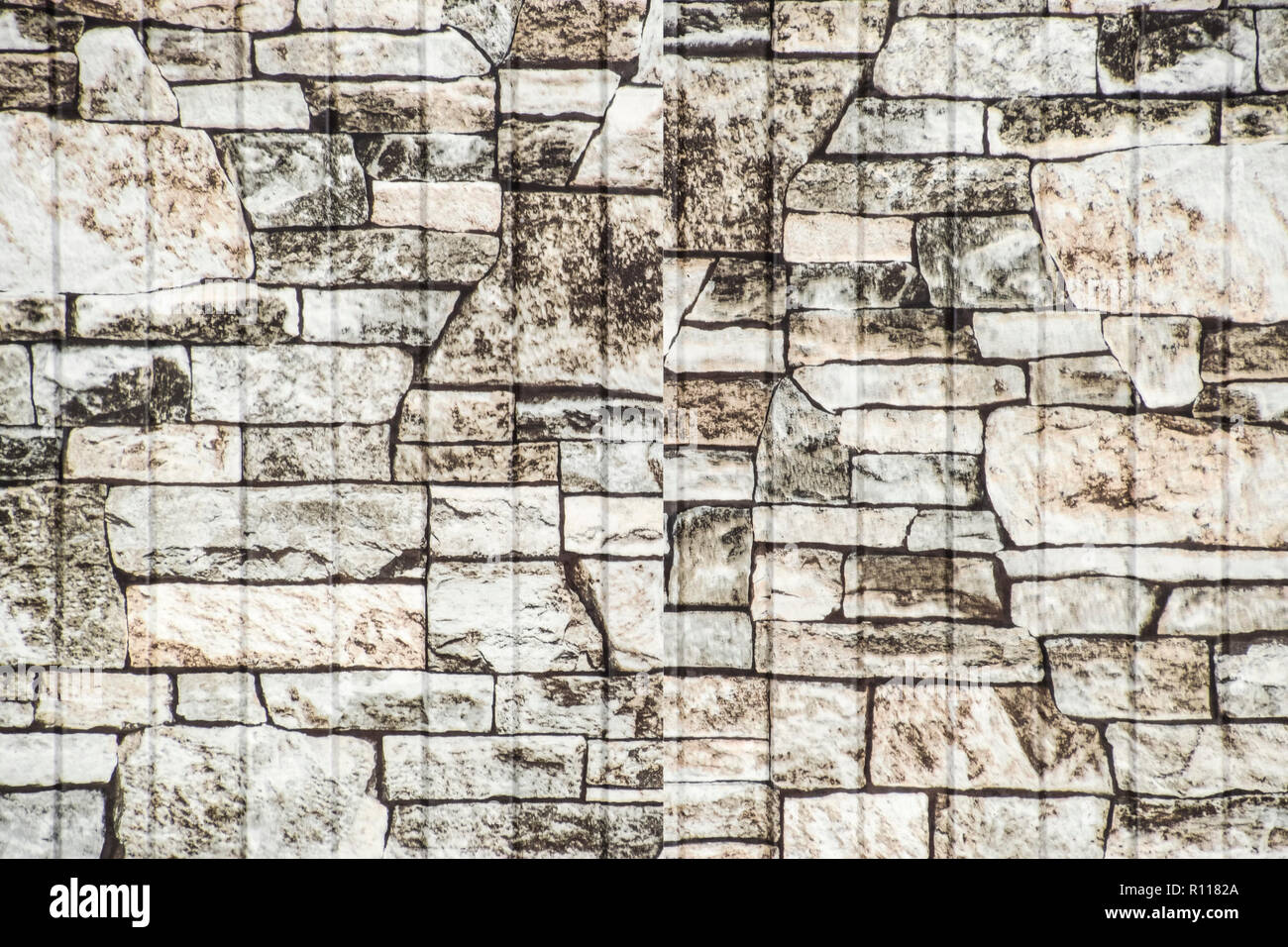 The texture of their layered stone on the fence. Stone texture Stock ...