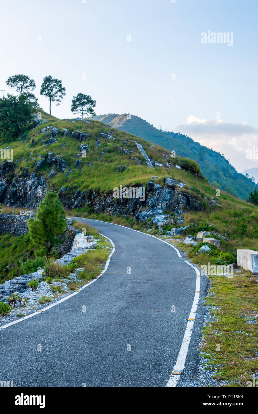 Empty Road, Uttrakhand, India Stock Photo - Alamy