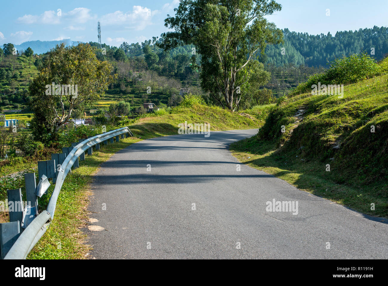 Empty Road, Uttrakhand, India Stock Photo - Alamy