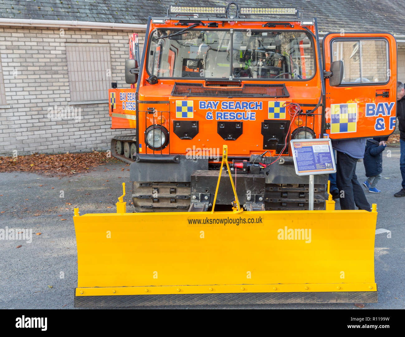 Bay Search& Rescue demonstrating their Hagglund tracked vehicle at an ...