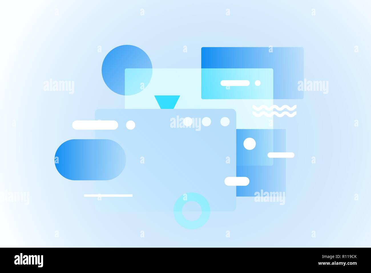 Web pages design composition. Gradient network Stock Vector Image & Art ...