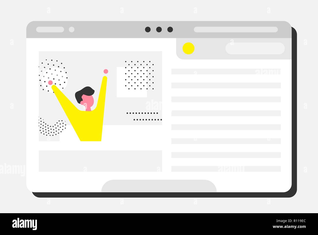 Hand looks out Stock Vector Images - Alamy